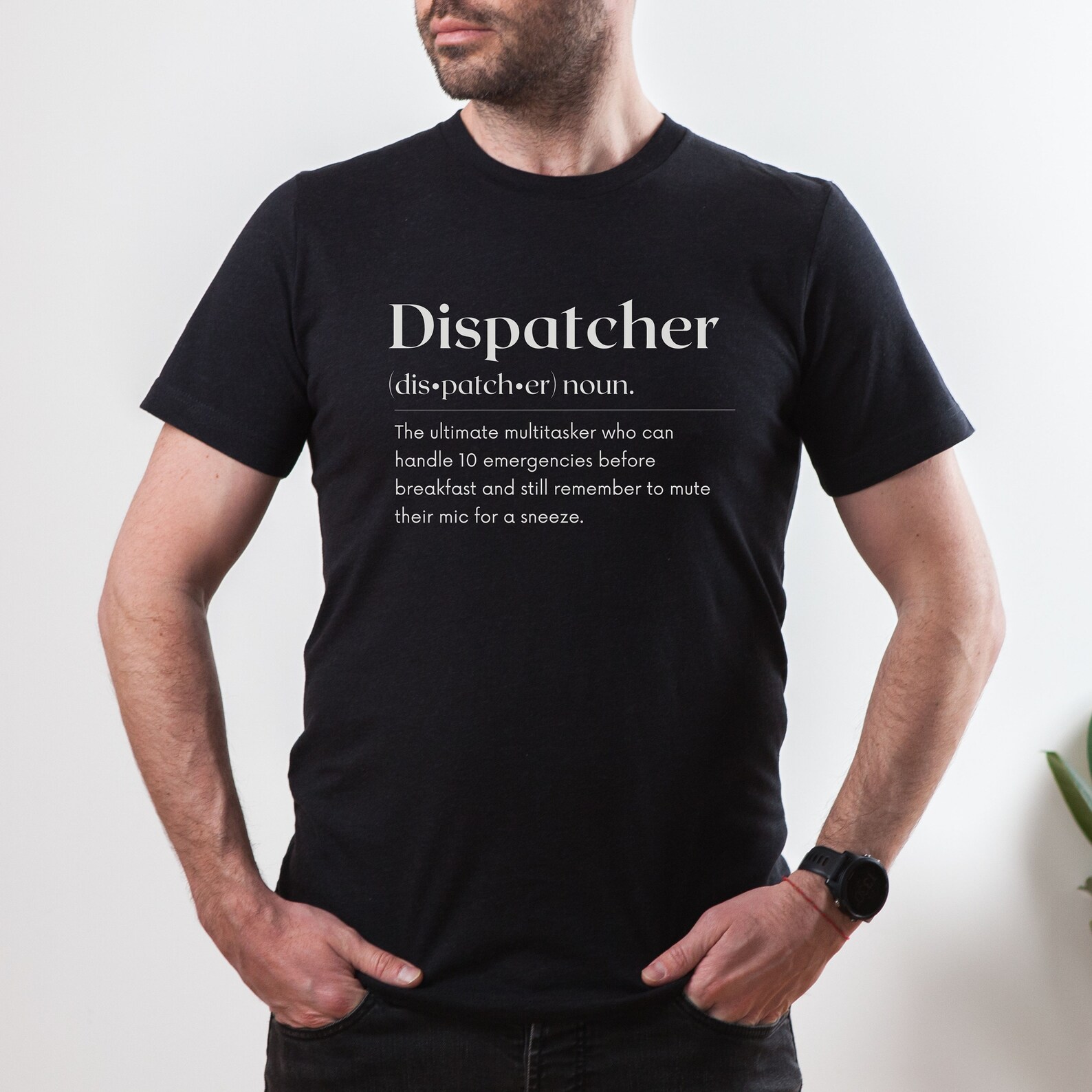 911 Dispatcher Definition Shirt, Funny Dispatcher Tshirt, Gift for 911 ...