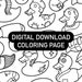 Rubber Ducks Coloring Page for Digital Download - Etsy