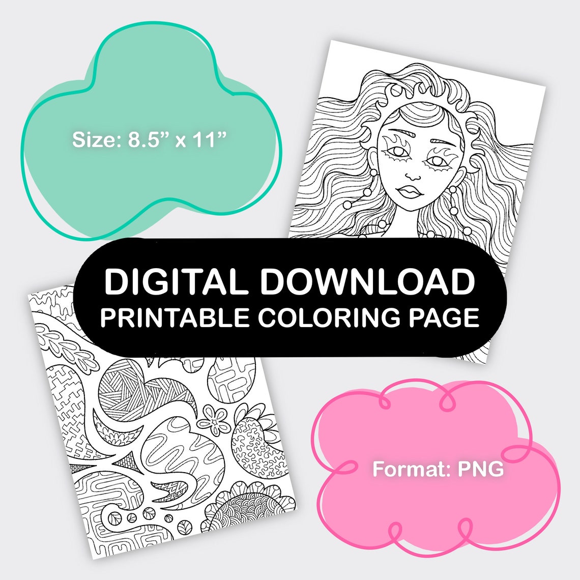 Rubber Ducks Coloring Page for Digital Download - Etsy