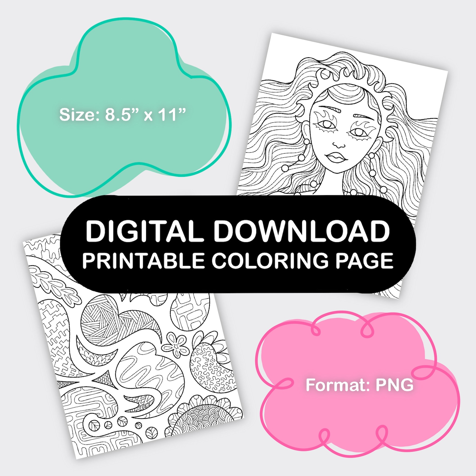 Rubber Ducks Coloring Page for Digital Download - Etsy