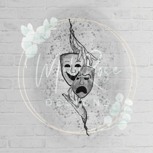 Comedy Tragedy Masks - Etsy