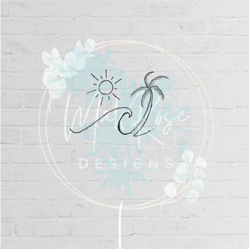 Simple Beach Scene Sketch Instant Digital Download JPEG PNG - Etsy