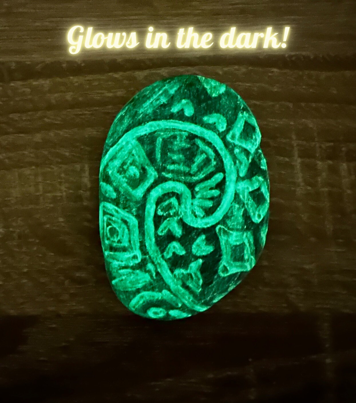 Moana Heart of Te Fiti Hand Painted Rock - Etsy