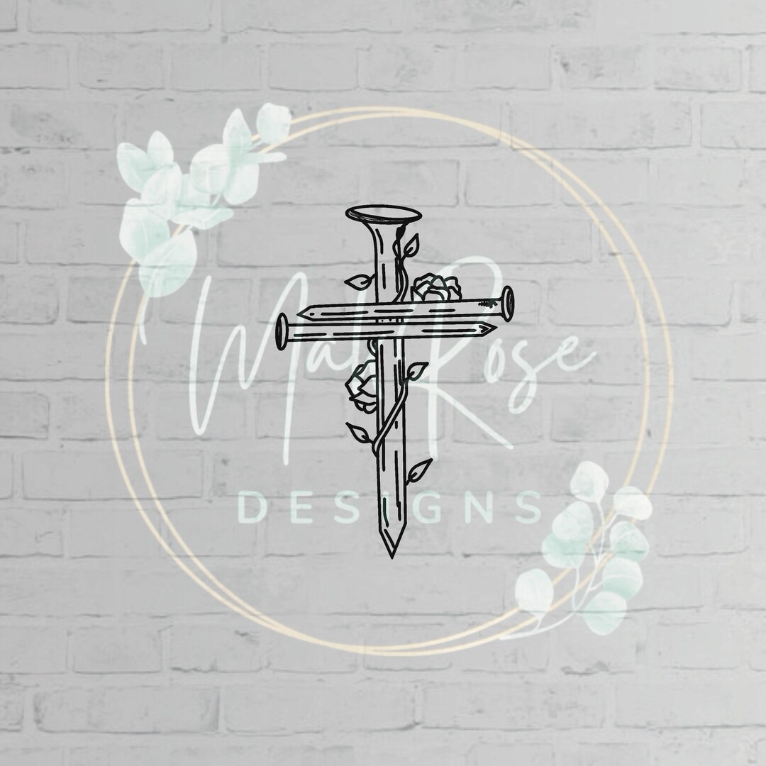 Easter Cross Made of Nails Instant Digital Download (JPEG, PNG, PDF) - Etsy