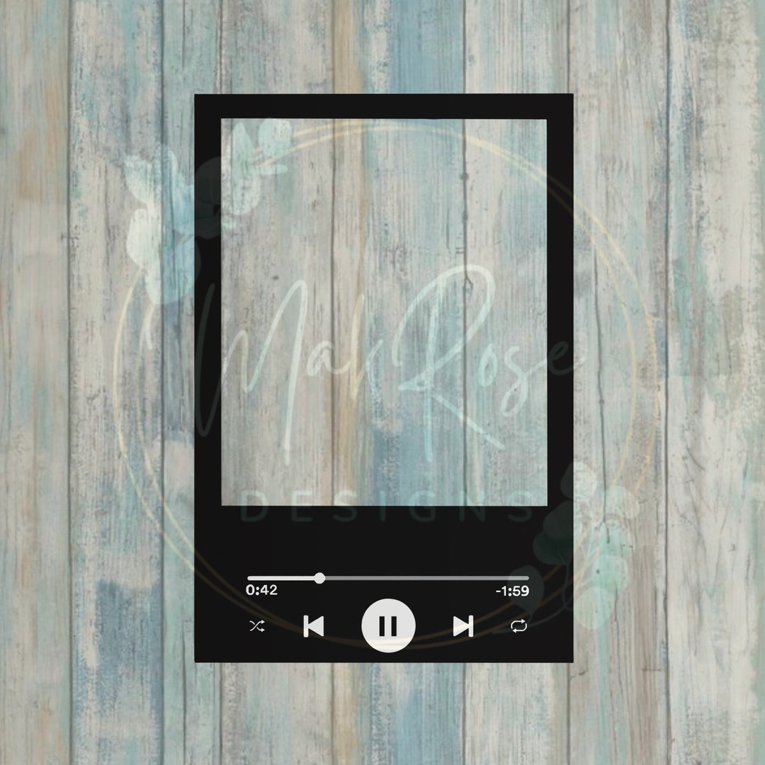 Spotify Frame Instant Digital Download JPEG PNG PDF - Etsy