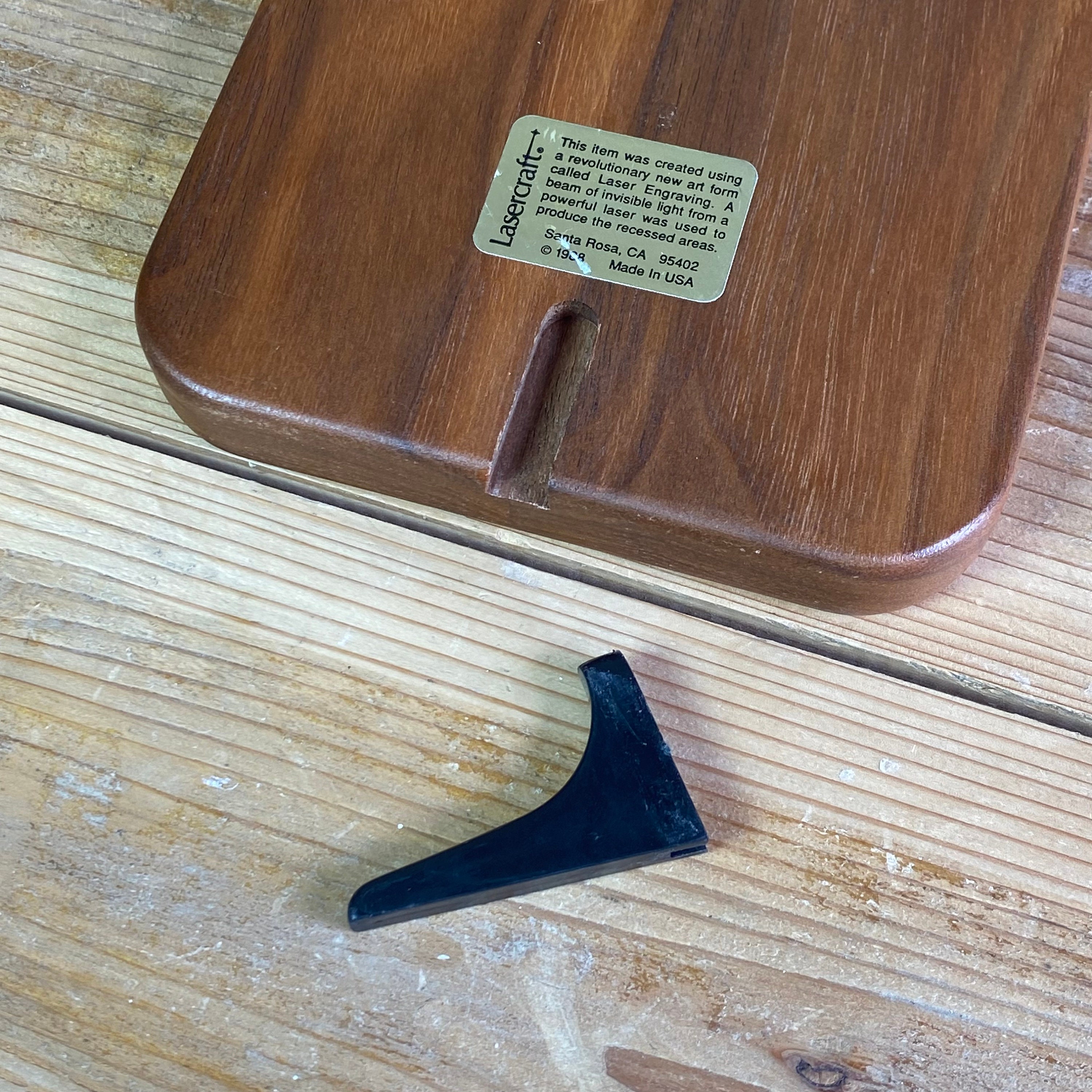 Lasercraft Laser Engraved Walnut Photo Picture Frame 1988 Santa Rosa ...