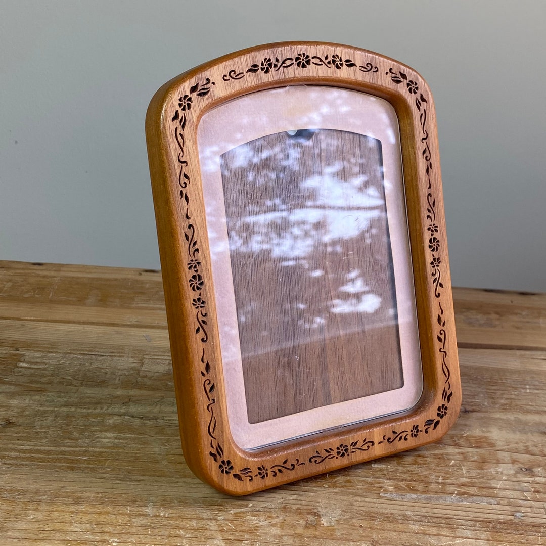 Lasercraft Laser Engraved Walnut Photo Picture Frame 1988 Santa Rosa ...