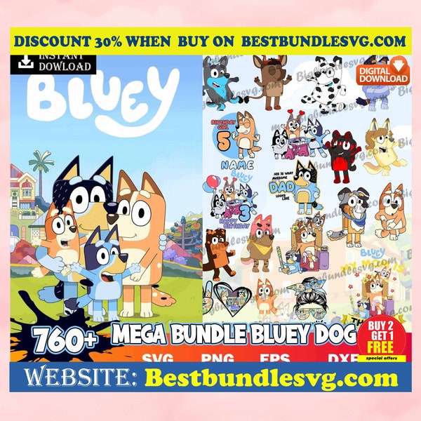 Bluey Font Vector - Etsy