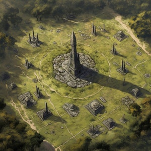 Cemetery Graveyard Crypt Battle & Background Maps, 150+ Pack Bundle of ...