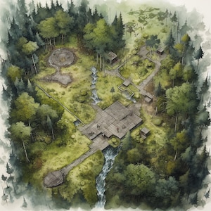Forest Battle Map Bundle, 200+ Pack of High Detail Role Playing Maps ...