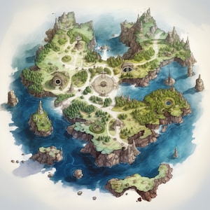 Island Battle Maps, 200+ Pack Bundle of High Detail Role Playing Maps ...