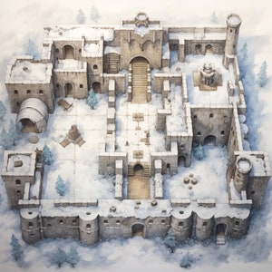 Snowy Battle Map Bundle, Snowy & Arctic Pack, 200+ Pack of High Detail ...