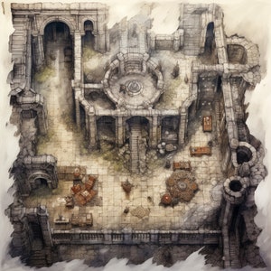 Lost Ruins Map Bundle, 100+ Pack of High Detail Role Playing Maps ...
