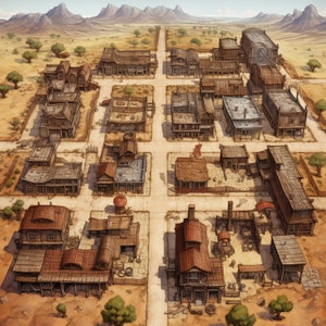 Wild Western Battle Maps & Immersive Landscapes, 200+ Pack of High ...