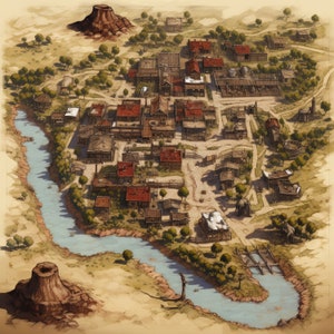Wild Western Battle Maps & Immersive Landscapes, 200+ Pack of High ...