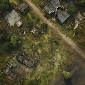 200+ War-torn Apocalyptic Battleground Maps, Bundle of Role Playing Iso ...