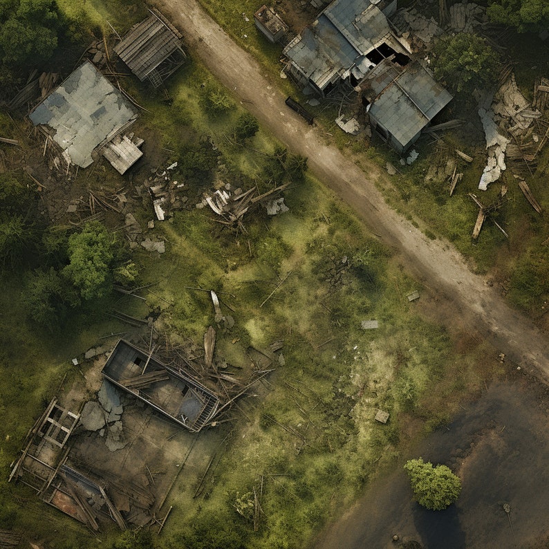 200+ War-torn Apocalyptic Battleground Maps, Bundle of Role Playing Iso ...
