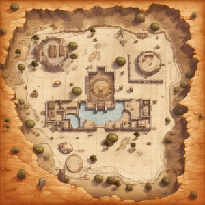 Desert Battle Maps, 200+ Pack Bundle of High Detail Role Playing Maps ...