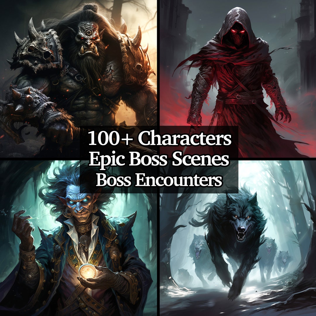 100+ Epic Bosses, Villains, & Creatures Bundle, Dungeons and Dragons ...
