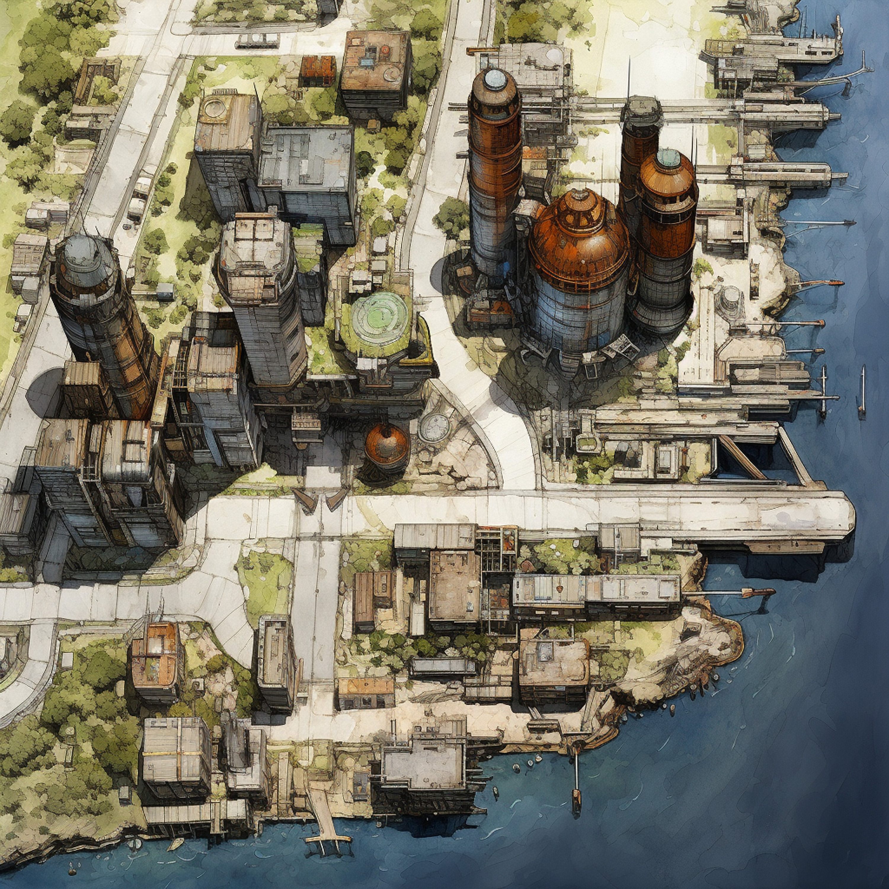 Steampunk Industrial Battle Map Bundle, 150+ Pack of High Detail Role ...