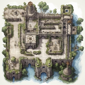 Massive Battle Map Bundle, 200+ Pack Bundle of High Detail Role Playing ...