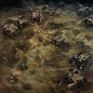 200+ War-torn Apocalyptic Battleground Maps, Bundle of Role Playing Iso ...