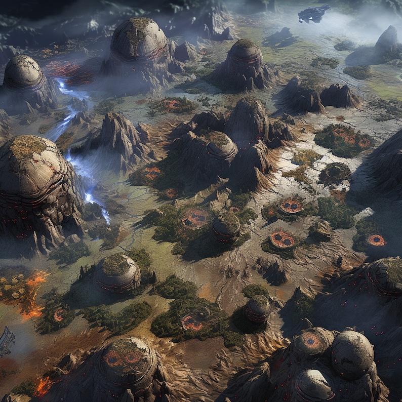 Space Inspired Battle Map Bundle, 150+ Pack of Spacecraft High Detail ...