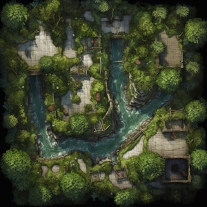 Giant Battle Map Bundle, 100+ Pack Bundle of High Detail Role Playing ...