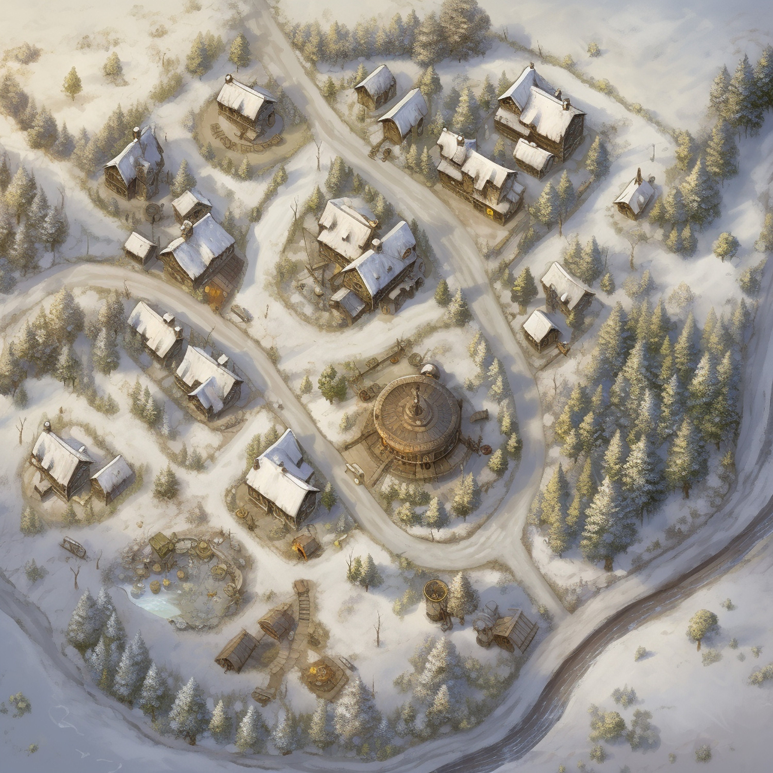 Snowy Battle Map Bundle, Snowy & Arctic Pack, 200+ Pack of High Detail ...