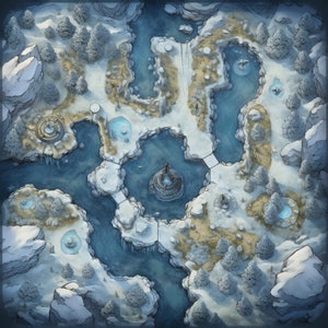 Snowy Battle Map Bundle, Snowy & Arctic Pack, 200+ Pack of High Detail ...