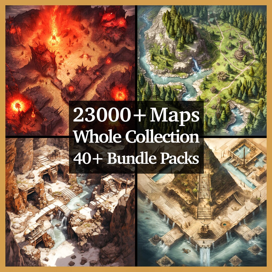 Battle Maps & Background Scenes Bundle, Whole Shop Access, 23000 Map ...