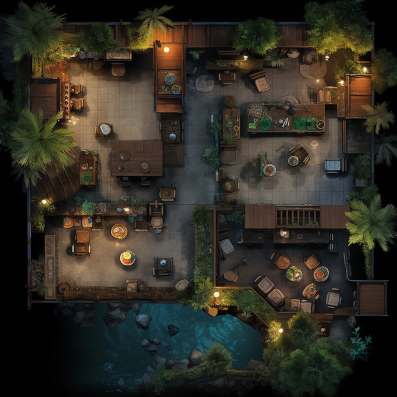 Battle Map Bundle, Night Maps Edition, 200 Pack of High Detail Role ...