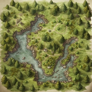 Forest Battle Map Bundle, 200+ Pack of High Detail Role Playing Maps ...
