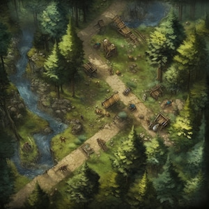 Forest Battle Map Bundle, 200+ Pack of High Detail Role Playing Maps ...