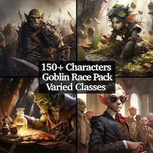 150+ Goblin Race Bundle, PNG Goblin Collection, Varied Classes of ...