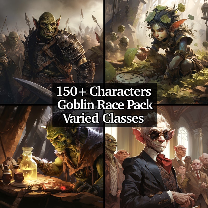Dnd Character Art Goblin - Etsy
