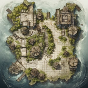 Island Battle Maps, 200+ Pack Bundle of High Detail Role Playing Maps ...