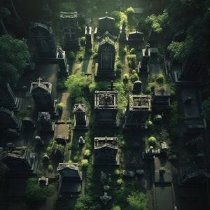 Cemetery Graveyard Crypt Battle & Background Maps, 150+ Pack Bundle of ...