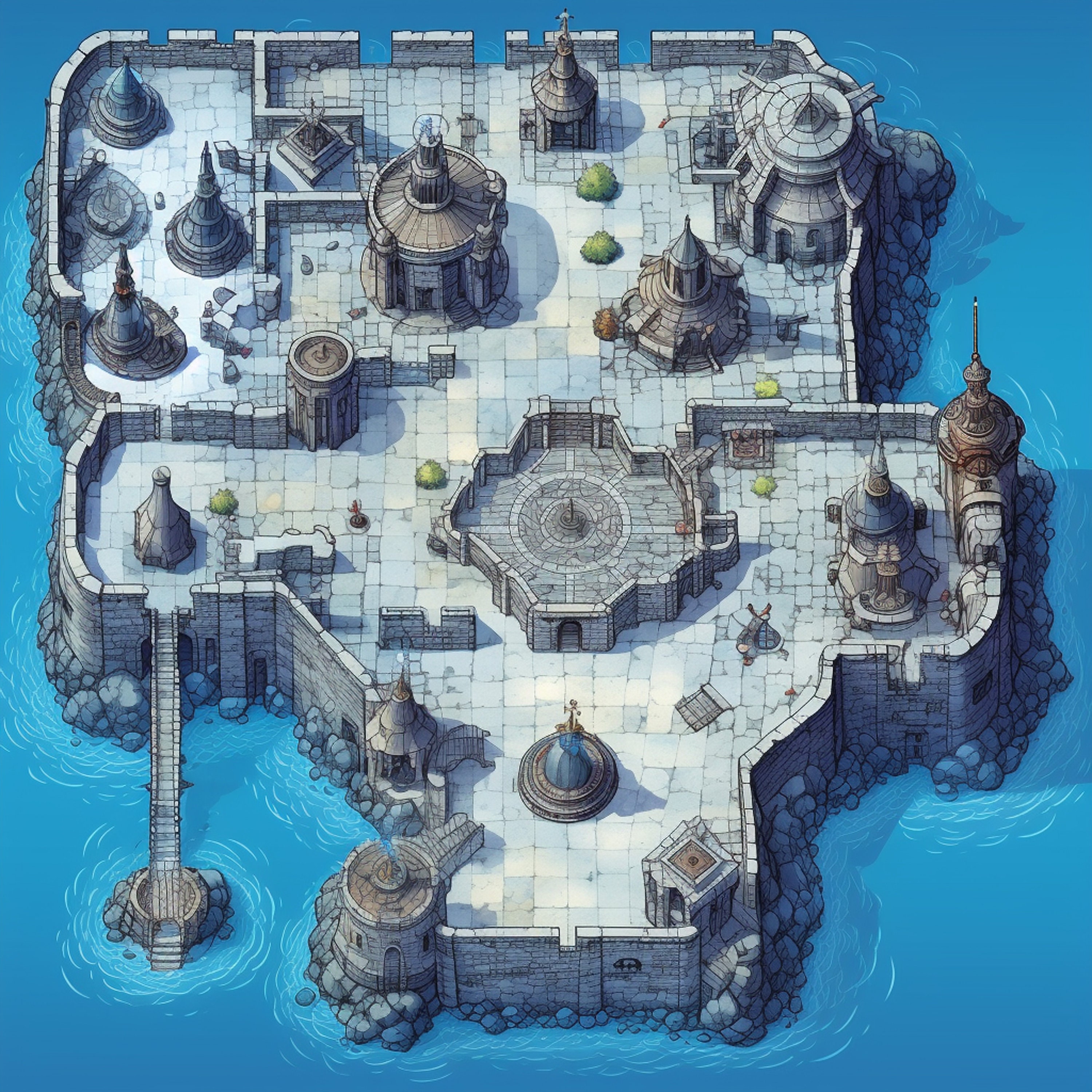 Giant Battle Map Bundle, 100+ Pack Bundle of High Detail Role Playing ...
