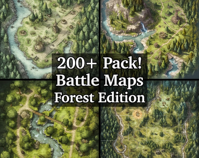 20 Forest Dnd 5E Battle Maps Dnd Campaign Maps 4K RPG Terrain for TTRPG ...