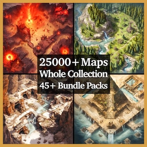 Battle Maps & Background Scenes Bundle, Whole Shop Access, 30K+ Map ...