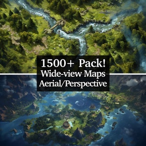 1500 Wide-view Battle Maps & Backgrounds, 16:9 Maps, Bundle of Role ...
