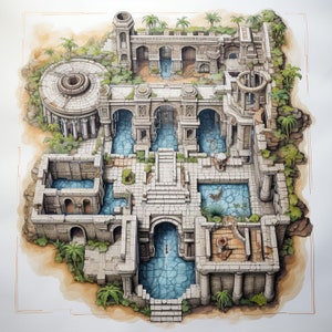 Lost Ruins Map Bundle, 100+ Pack of High Detail Role Playing Maps ...