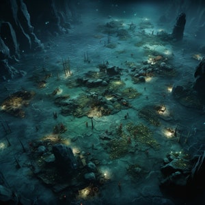 Underwater Maps, 250+ Pack Bundle of High Detail Role Playing Battle ...