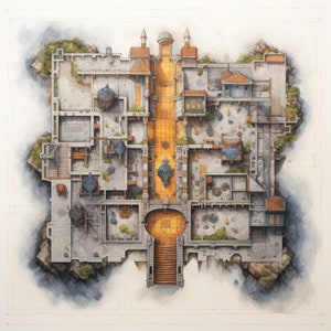 Battle Maps, 150+ Pack of Castle & Structures Maps, High Detail Role ...