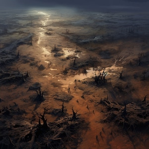 200+ War-torn Apocalyptic Battleground Maps, Bundle of Role Playing Iso ...