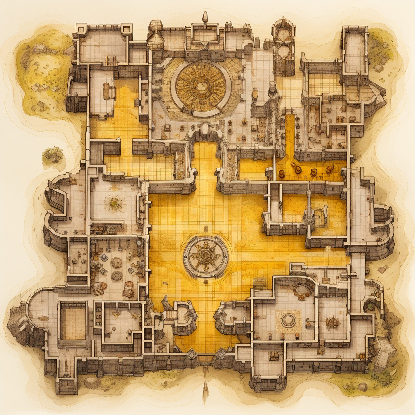 Battle Maps, 150+ Pack of Castle & Structures Maps, High Detail Role ...
