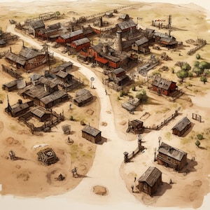 Wild Western Battle Maps & Immersive Landscapes, 200+ Pack of High ...