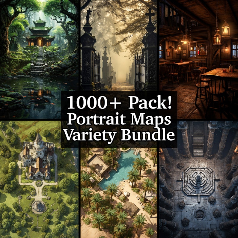 1000 Portrait Scenes & Arial Battle Maps 16:9 Maps Bundle - Etsy Canada