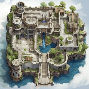 Battle Maps, 150+ Pack of Castle & Structures Maps, High Detail Role ...